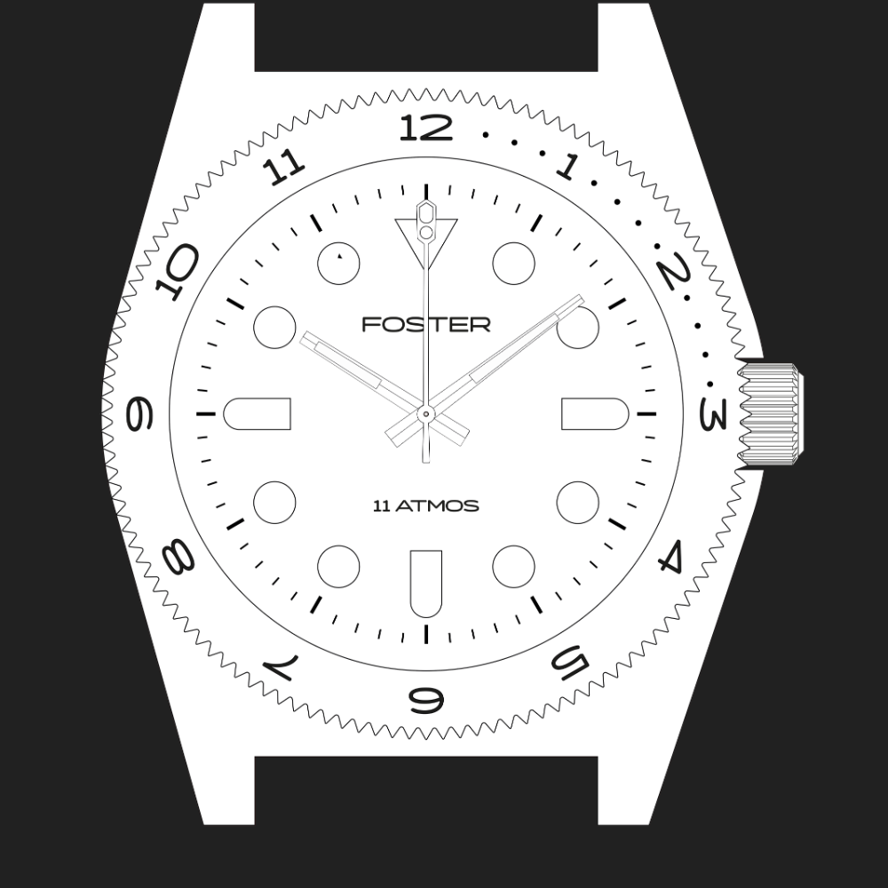 11 Atmos Skin Diver — Blue – Foster Watch Co.