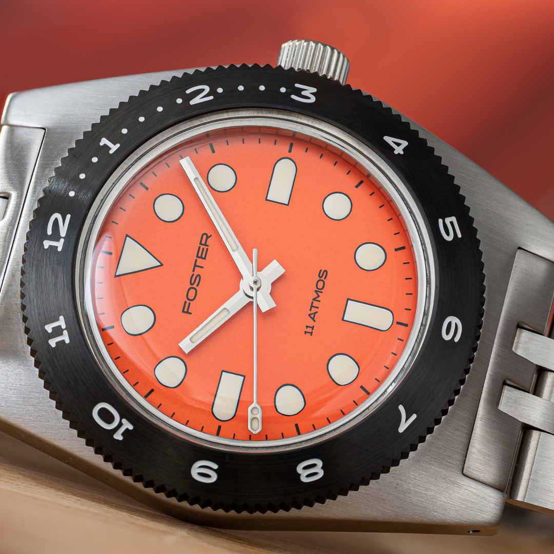 11 Atmos Skin Diver — Orange – Foster Watch Co.